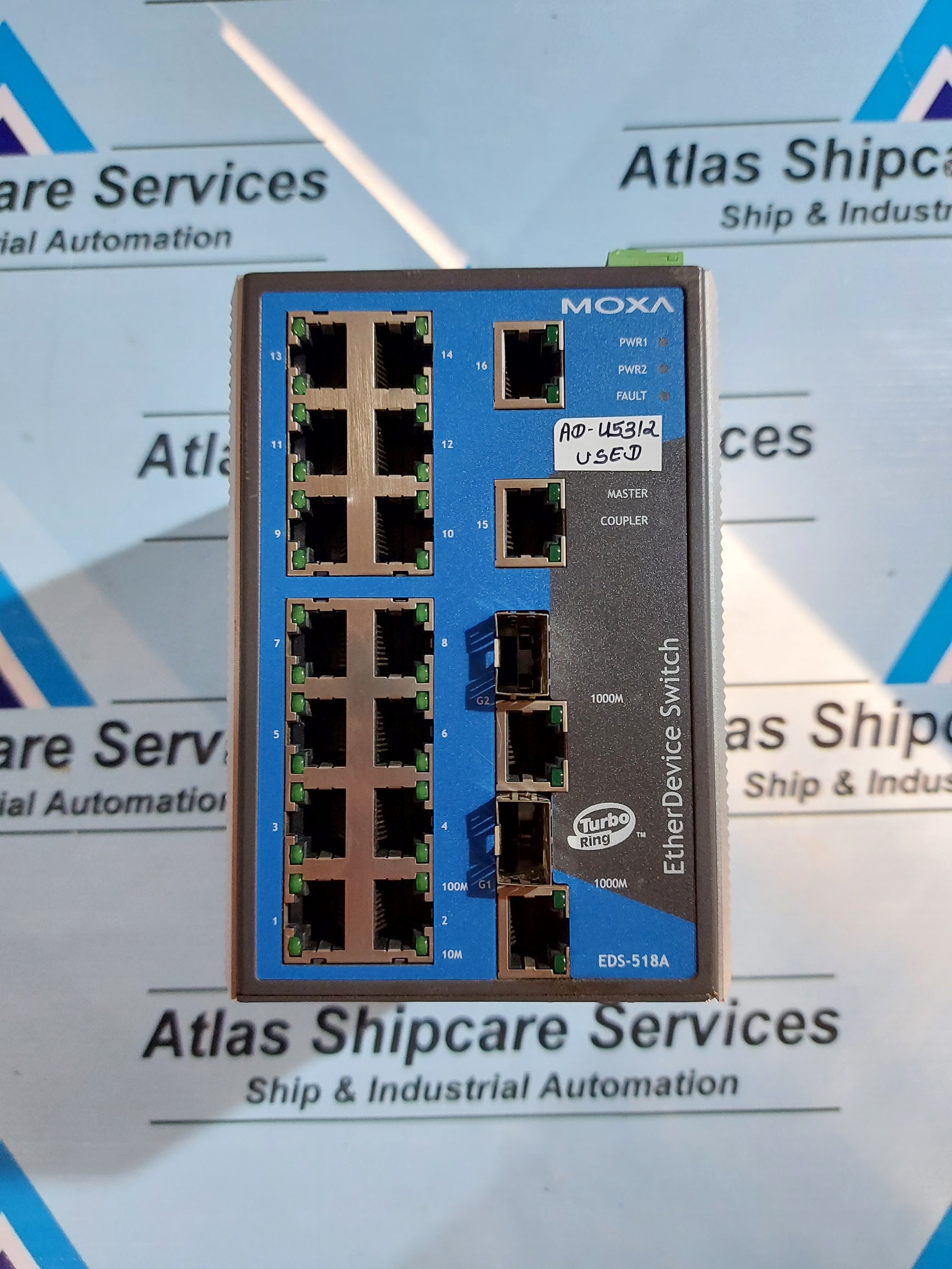 MOXA EDS-518A-T ETHERDEVICE SWITCH – Atlas Shipcare Services