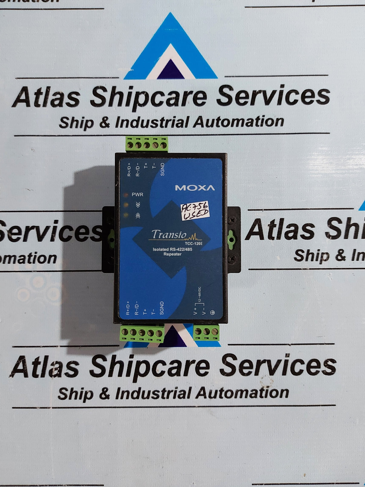 MOXA TRANSIO TCC-120I ISOLATED RS-422/485 REPEATER – Atlas Shipcare ...
