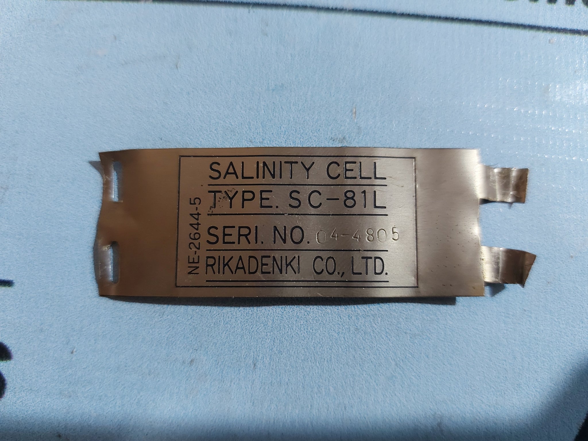 RIKADENKI SC-81L SALINITY CELL – Atlas Shipcare Services