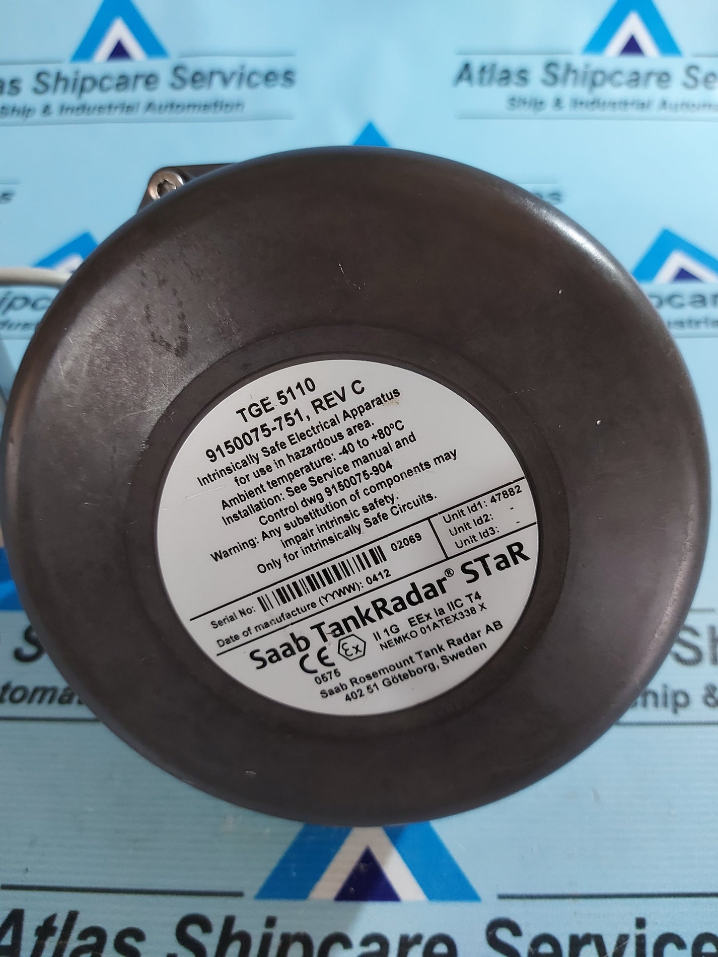 SAAB ROSEMOUNT TANK RADAR STAR TGE 5110 9150075-751 REV.C – Atlas ...