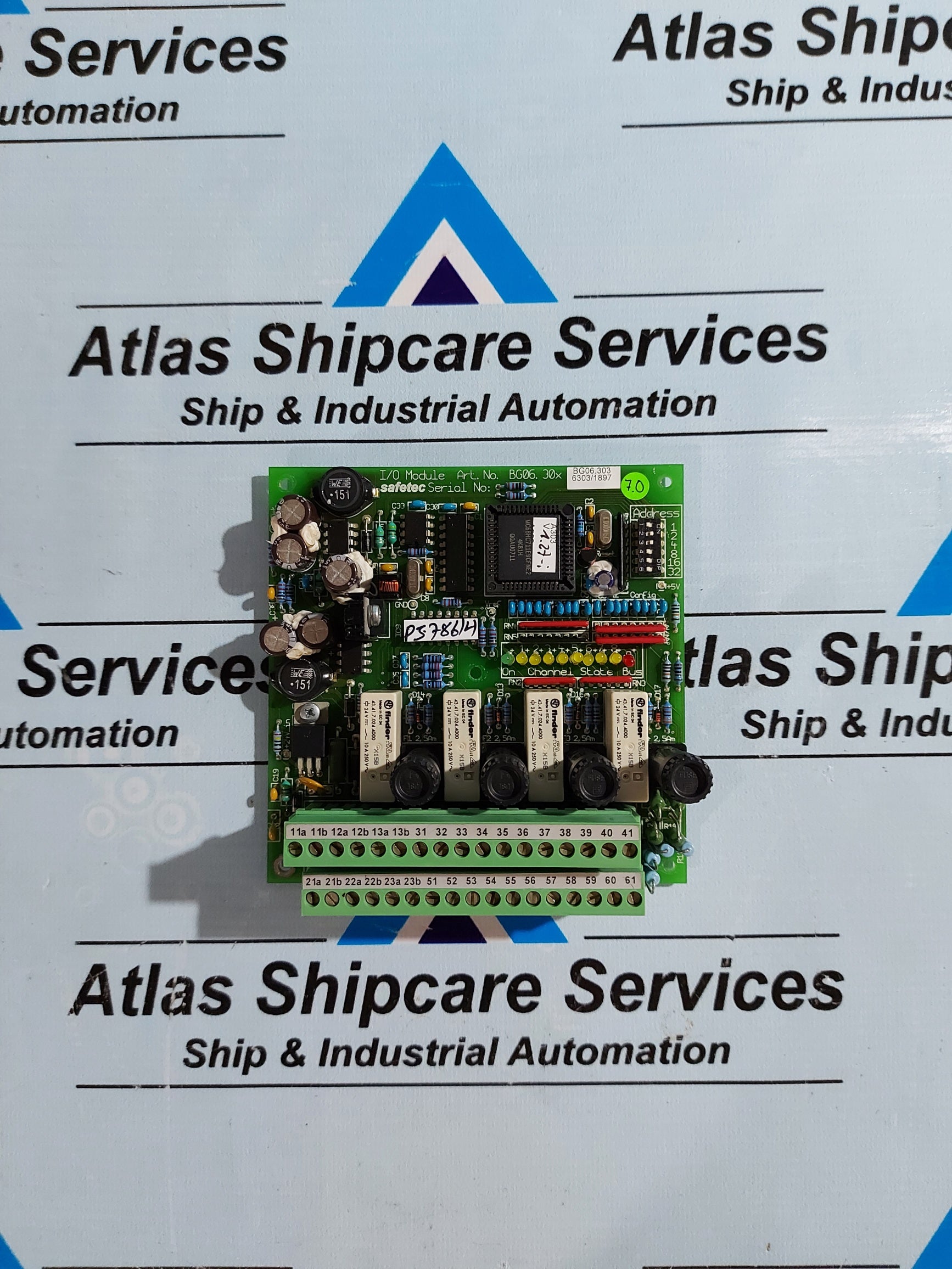 SAFETEC BG06.30X BG06.303 I/O MODULE – Atlas Shipcare Services