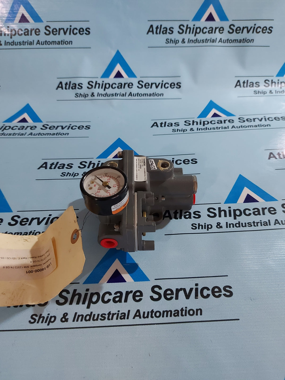 SIEMENS 74G VALVE POSITIONER WITH PRESSURE GAUGE – Atlas Shipcare Services