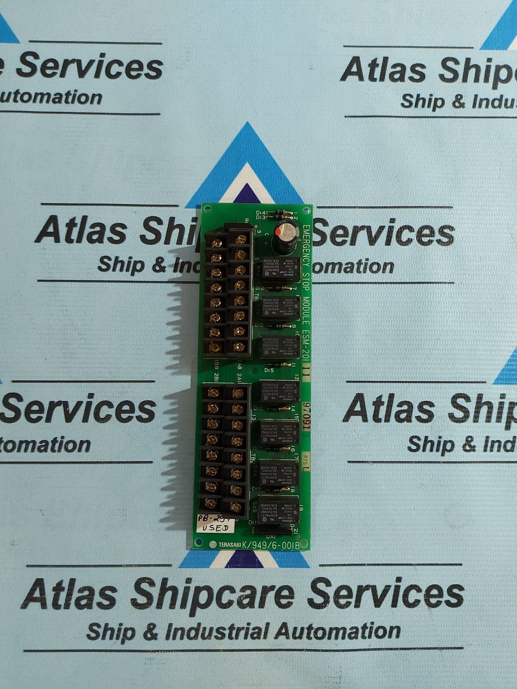 TERASAKI ESM-201 EMERGENCY STOP MODULE K/949/6-001B – Atlas Shipcare ...