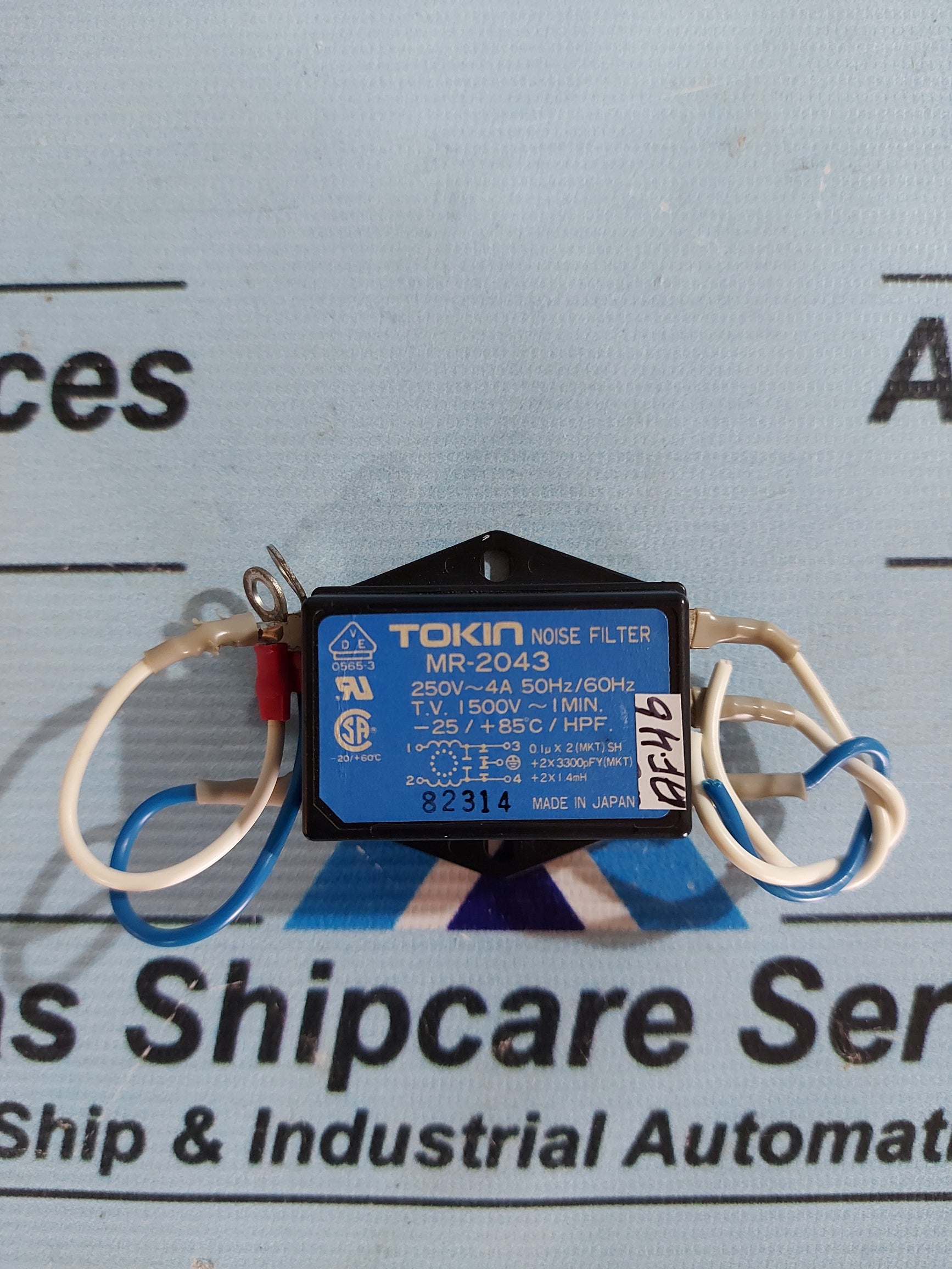 TOKIN MR-2043 NOISE FILTER 250V~4A 50/60Hz – Atlas Shipcare Services