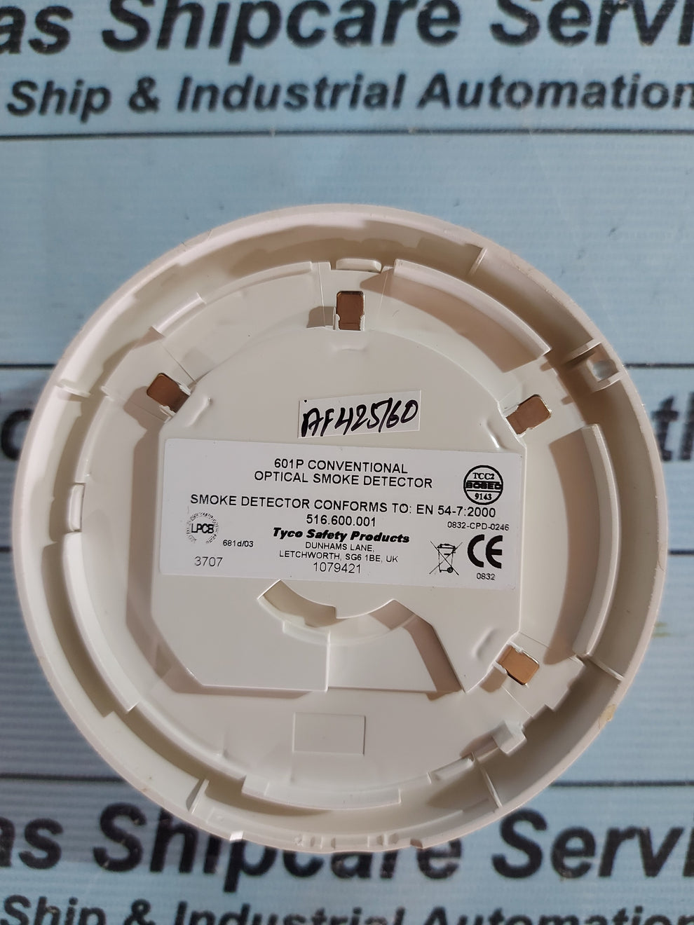 TYCO 601P CONVENTIONAL OPTICAL SMOKE DETECTOR 516.600.001 – Atlas ...