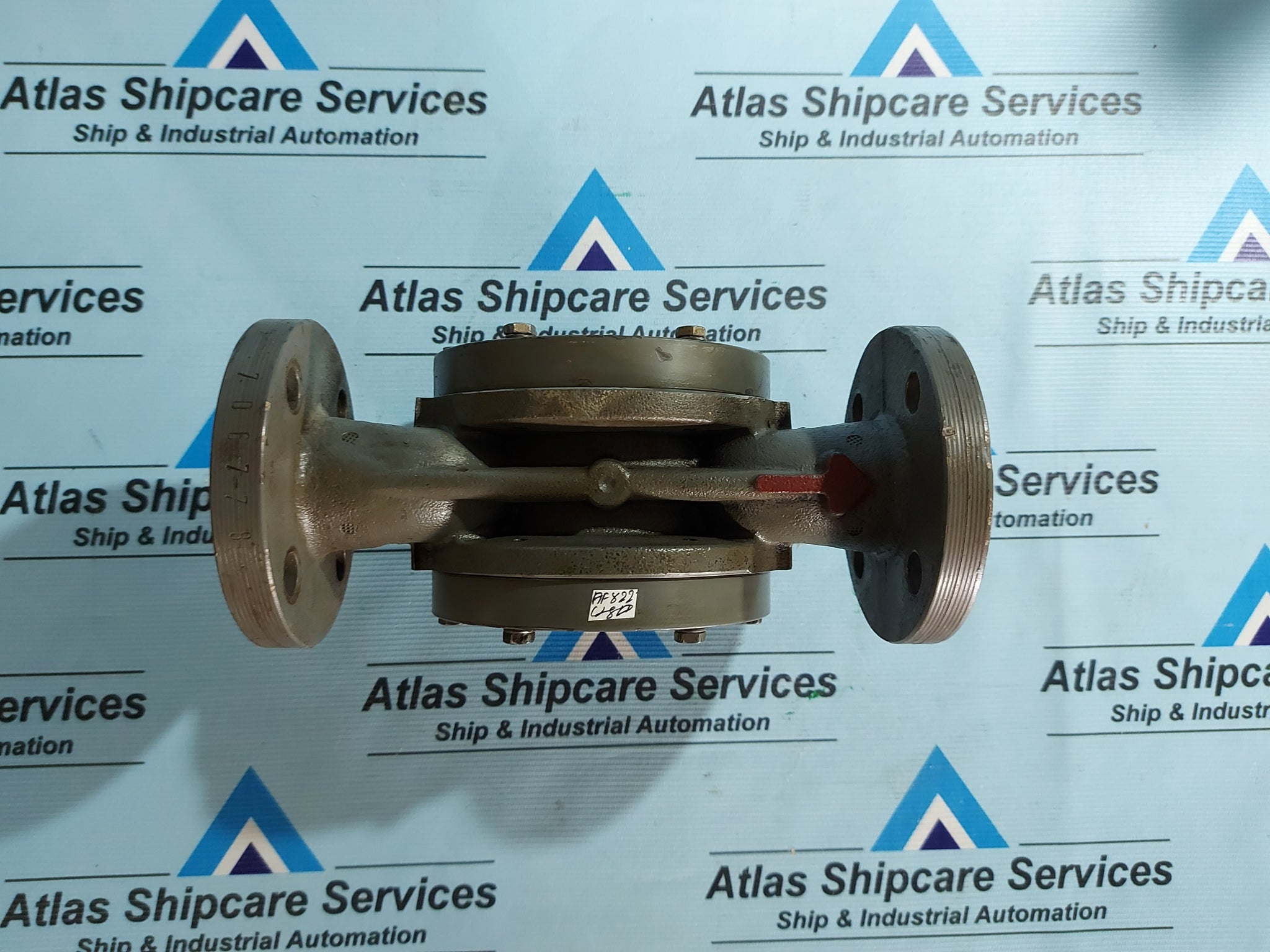 VAF INSTRUMENT J5025PT2 DIN FLOWMETER INDUSTRIAL MARINE VANE METER ...