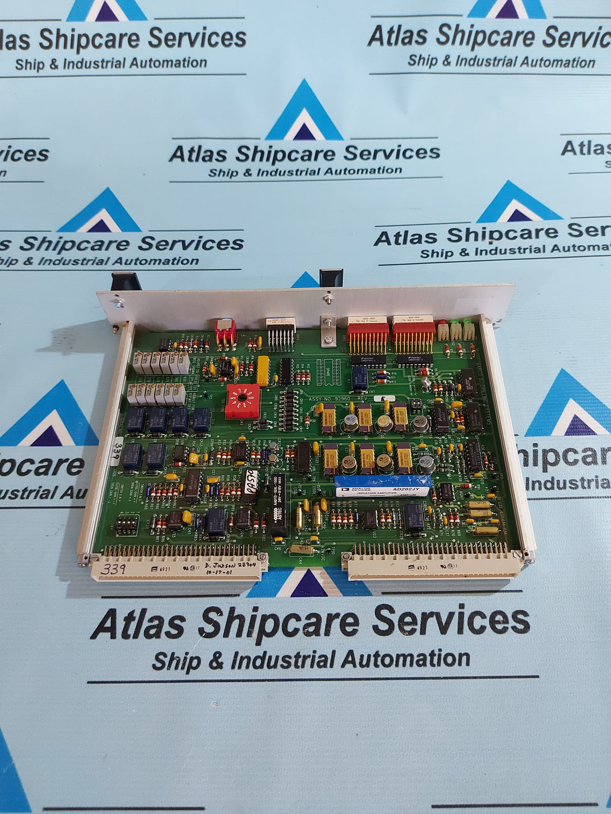 VARCO BJ DRILLING SYSTEM 92960 REV.E SPEED/TORQUE INTERFACE II PCB CAR – Atlas Shipcare Services