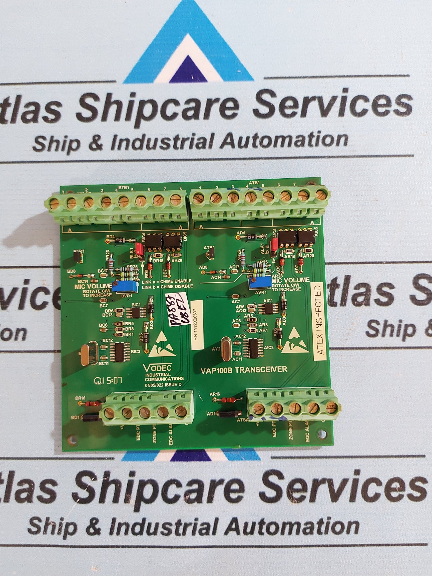 VODEC VAP100B TRANSCEIVER BOARD – Atlas Shipcare Services