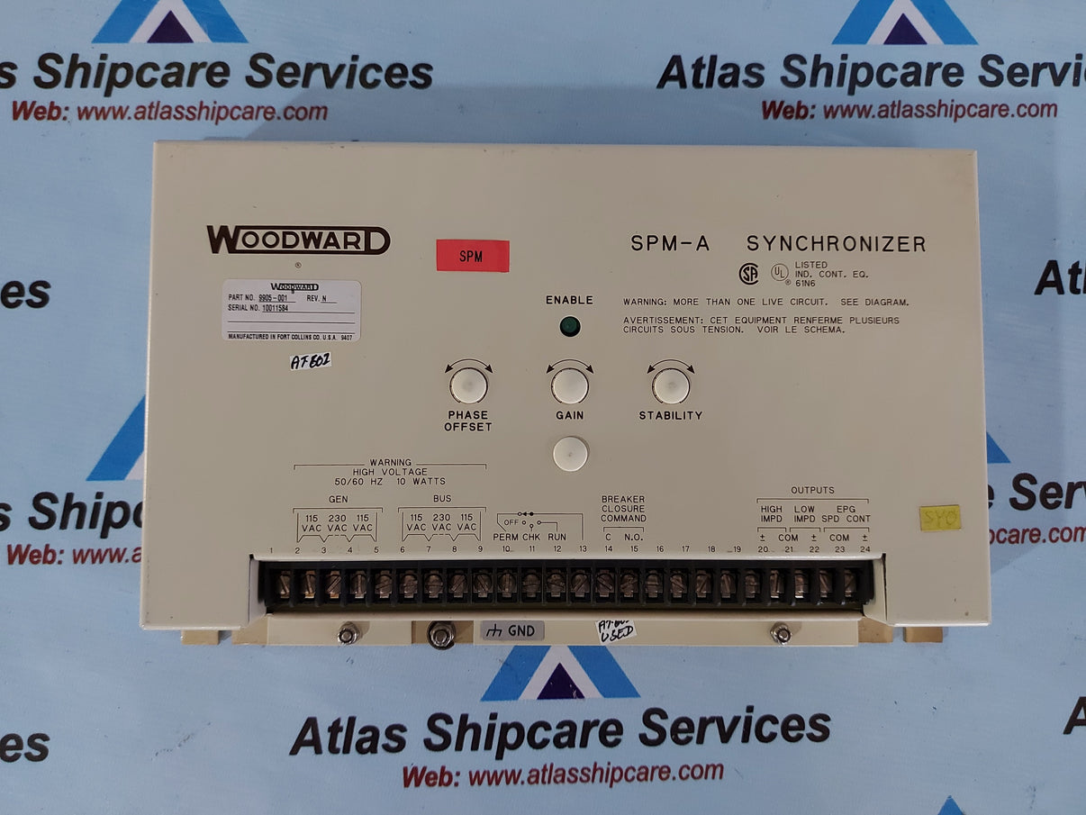 WOODWARD 9905-001 SPM-A SYNCHRONIZER – Atlas Shipcare Services