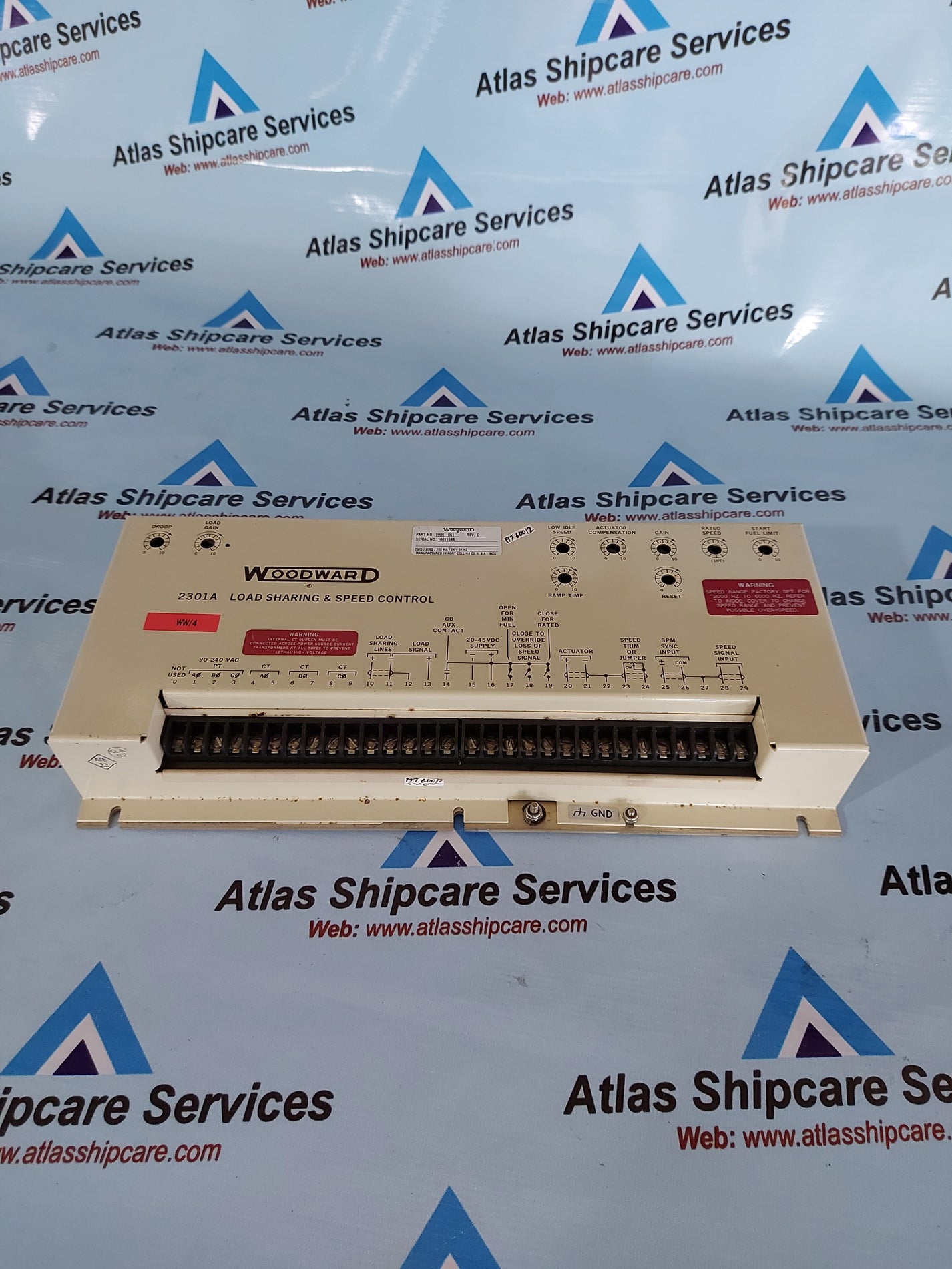 WOODWARD 9906-061 2301A LOAD SHARING & SPEED CONTROL – Atlas Shipcare ...